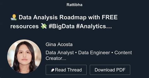 👨‍💻 Data Analysis Roadmap With Free Resources 💸 Bigdata Analytics