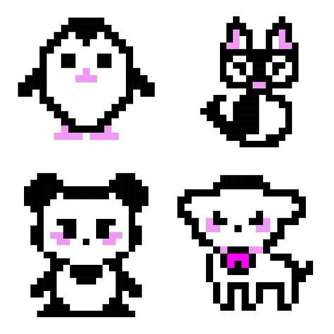 픽셀 아트 도안 이미지 Freepik에서 무료 다운로드