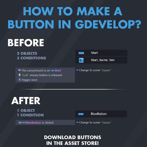 how to make a button in gdevelop r gdevelop