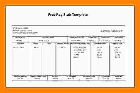 Direct Deposit Pay Stub Template Shooters Journal