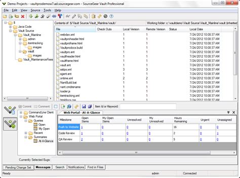 sourcegear vault screenshots