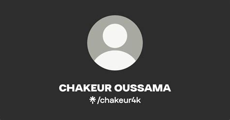 Chakeur Oussama Instagram Linktree