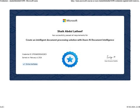Credentials Document Intelligence Pdf
