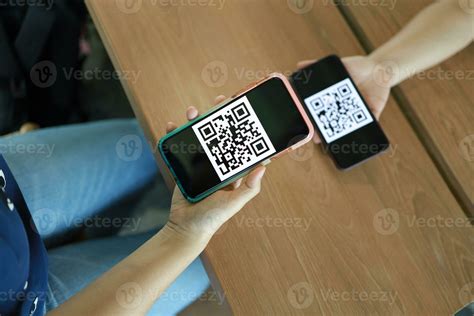 Qr Code Payment Woman Scanning QR Code Online Shopping Cashless Technology Concept