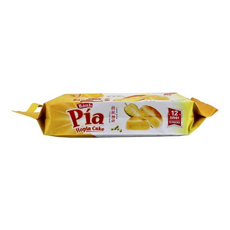 Banh Pia Hopia Cakes 12 Count Mungbean Durian Flavor 168oz Pack Of 1