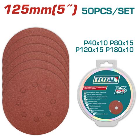 Disco De Lija P Lijadora Roto Orbital 125mm 50 Pzs Total