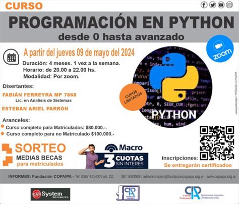 Curso de Programación en Python. Desde 0 hasta avanzados