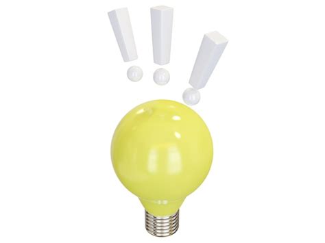 Premium Photo Lamp Indicator Ideas 3d Render