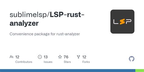 Lsp Rust Analyzerlsp Rust Analyzersublime Settings At Main · Sublimelsplsp Rust Analyzer · Github