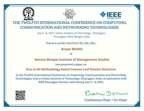 Aryan Methil On Linkedin Ieee Ieeexplore Ieeekharagpursection