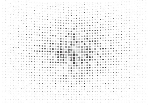 Premium Vector Monochrome Round Dot Pattern Background