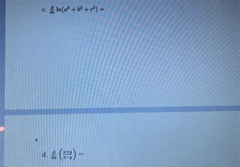 Solved 8 Compute Partial Derivatives A ∂x∂x3xy−y2