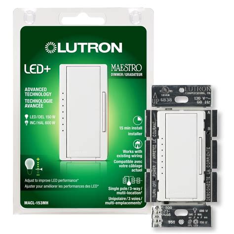 Lutron Maestro Led Dimmer Switch For Dimmable Ledhalogenincandescent