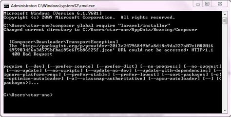 Unable To Install Laravel Using Composer Stack Overflow