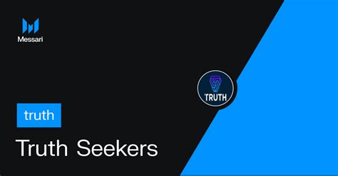 Truth Seekers Price Truth To Usd Research News And Fundraising Messari