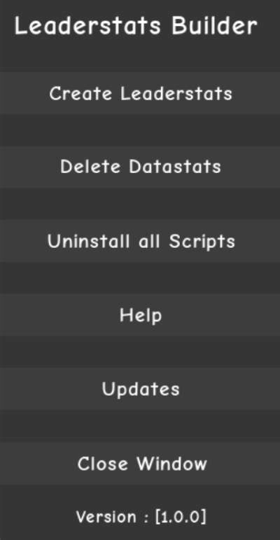 Plugin Leaderstats Builder Community Resources Developer Forum Roblox