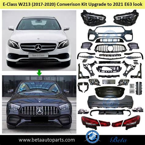 Mercedes E Class W213 2017 2020 Body Kit Conversion Upgrade To 2021
