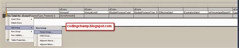 Coding Champ Precision Design In SSRS Reports