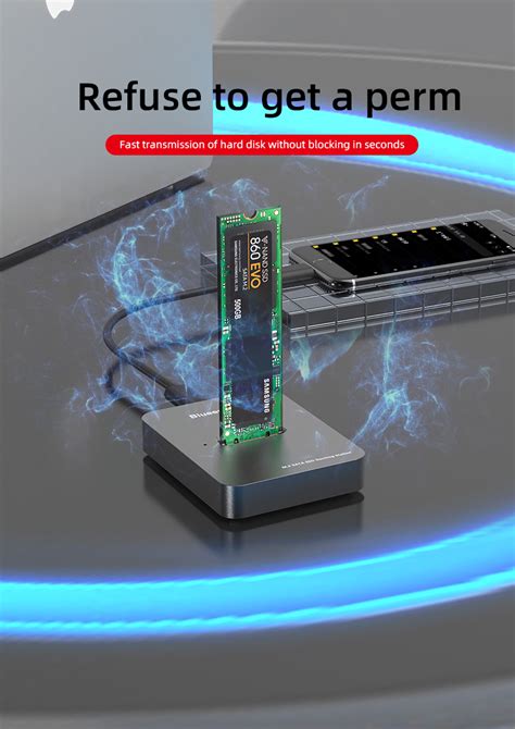 Wholesale BLUEENDLESS SD External Dual Hard Disk Drive Dock Type C