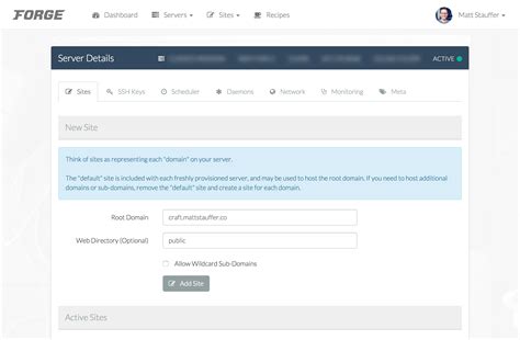 installing a fresh craft cms installation on laravel forge