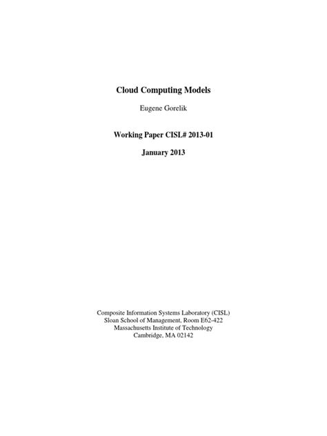 cloud computing models pdf software as a service cloud computing