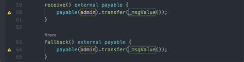 Ethereum What Does Yellow Triangle On The Left Side Of Code Mean In Visual Studio Code