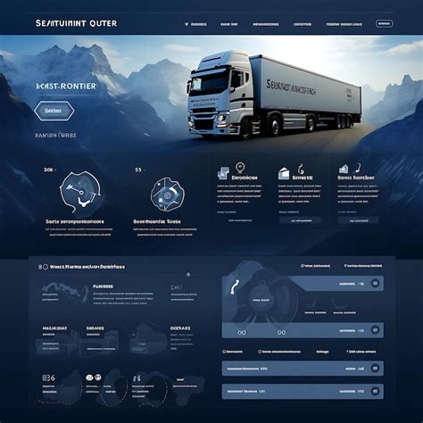Premium Ai Image Web Dashboard Logistics And Transportation Shipment Tracking Route Optimiz