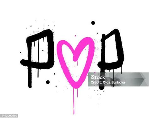 팝 팬을 위한 카와이 프린트 복고풍 도시 거리 예술 스타일 팝의 그래피티 텍스트 글램 펑크 아트웍 디자인 팟캐스트 파티 광고