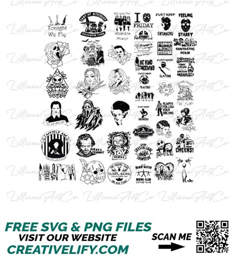 Halloween Bundle Svg Horror Svg Halloween Character Svg Chuc Inspire