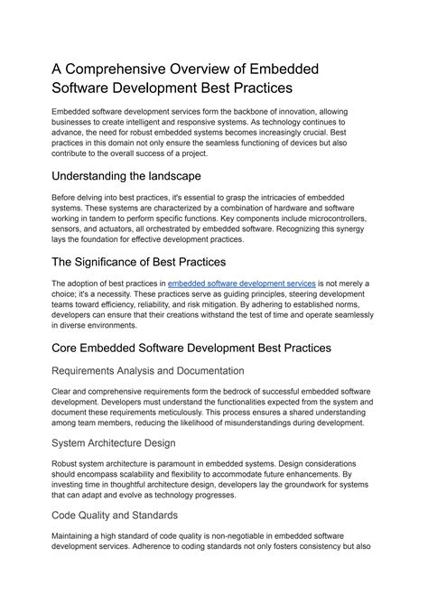 Embedded Software Development Services By Alexhall Issuu