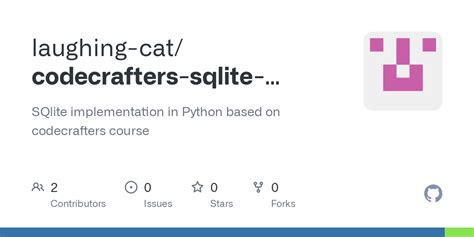 Github Laughing Catcodecrafters Sqlite Python Sqlite Implementation
