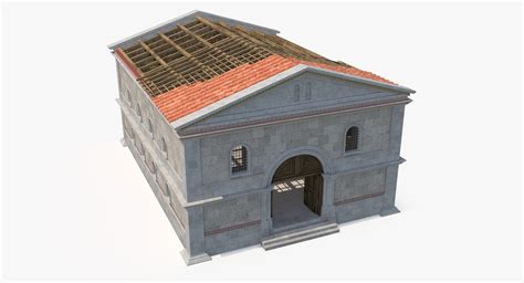 3d Roman Civic Basilica Under Construction Model Turbosquid 2163710