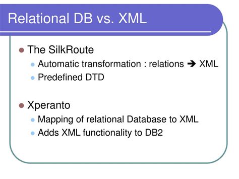 PPT XML Databases PowerPoint Presentation Free Download ID 4320100