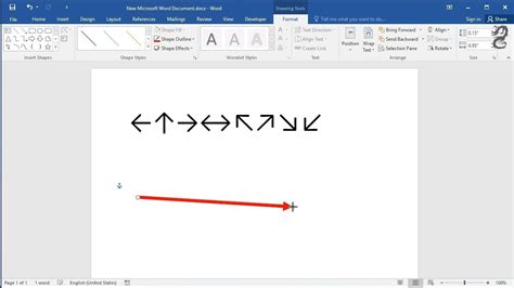 How To Insert Arrow In Word Using Keyboard Design Talk