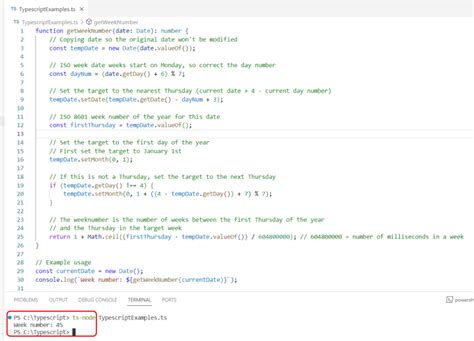 How To Get Week Number From Date In Typescript