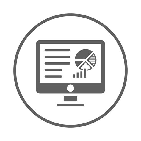 Premium Vector Report Analysis Icon Black Vector Graphics