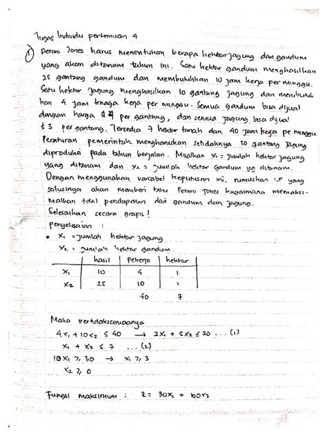 Tugas Individu Program Linear Pdf
