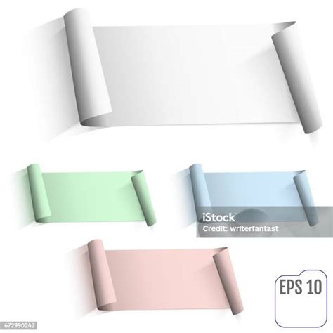 현실적인 트위스트 가장자리와 종이의 빈 시트입니다 사용할 수 있습니다 제목 레이아웃 배너 디자인 등등 벡터 0명에 대한 스톡