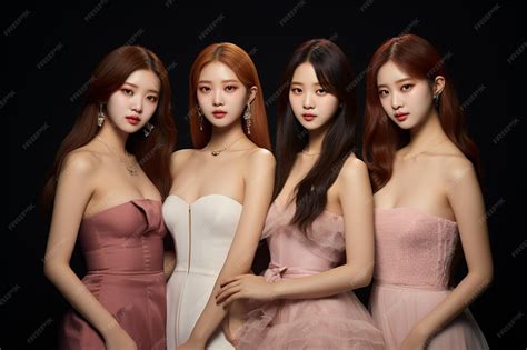 Premium Ai Image Korean K Pop Idol Girls Group Delicate And Clear