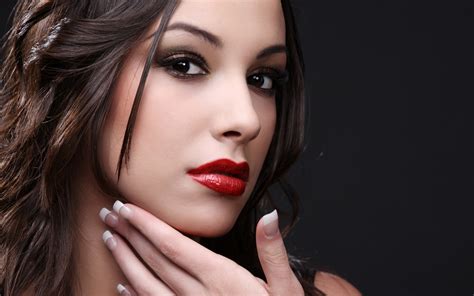 Girl With Red Lipstick Phone Wallpapers