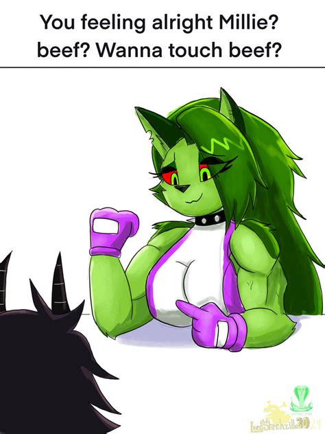 She Hulk Loona Offering Beef By Lordshrekzilla20 On Deviantart