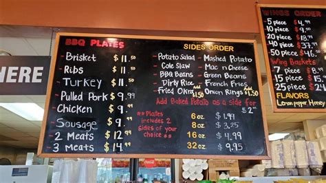 Menu At Rack Shack Bbq And Wings Houston