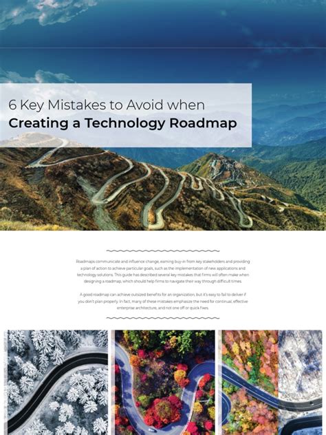 6 Key Mistakes To Avoid When Creating A Technology Roadmap Pdf
