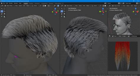 generate hair cards with blender particle system blendernation