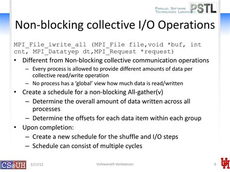 PPT Design And Evaluation Of Non Blocking Collective I O Operations PowerPoint Presentation