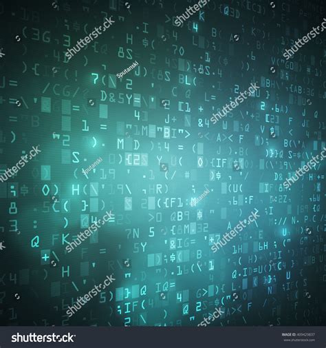 Computer Digital Binary Matrix Data Code Stock Vector Royalty Free Shutterstock