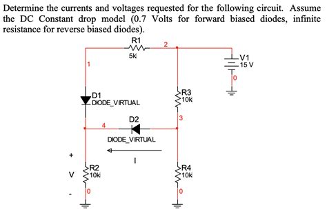 solved determine the currents and voltages requested for the