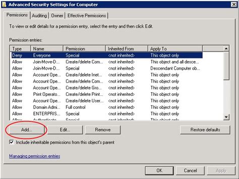 delegate add delete computer objects in ad 梦想照进现实