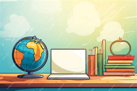 Premium Ai Image Modern Classroom Setup Desk With Supplies And Computer Monitor Generative Ai Premium Ai Image Modern Classroom Setup Desk With Supplies And Computer Monitor Generative Ai