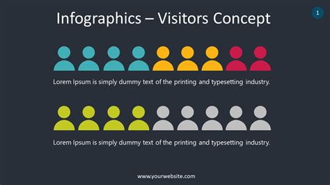 The Best Infographics Visitors Concept For Presentations Smiletemplates